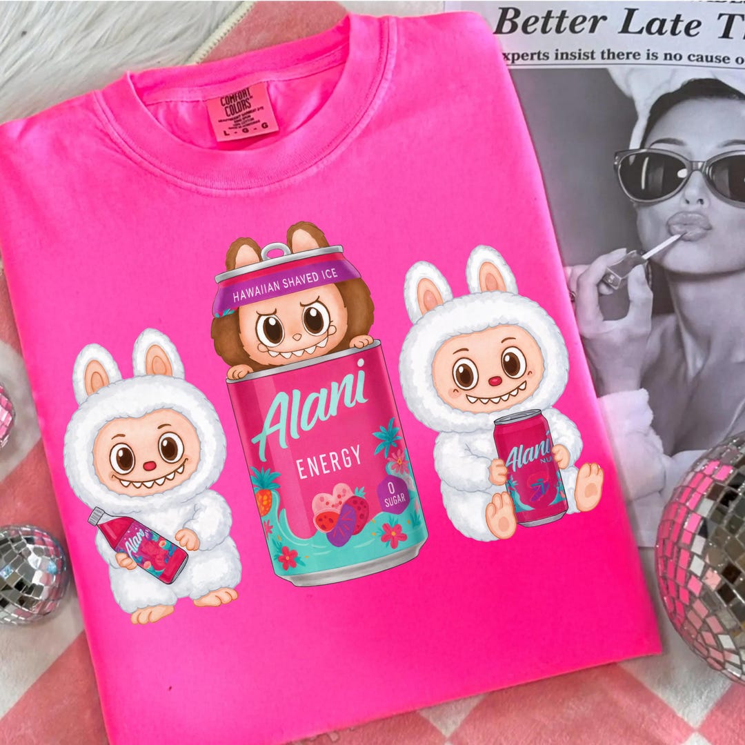 Buy Labubu Alani Energy PNG, Cute Labubu Bunny Drink PNG, Pink Alani ...