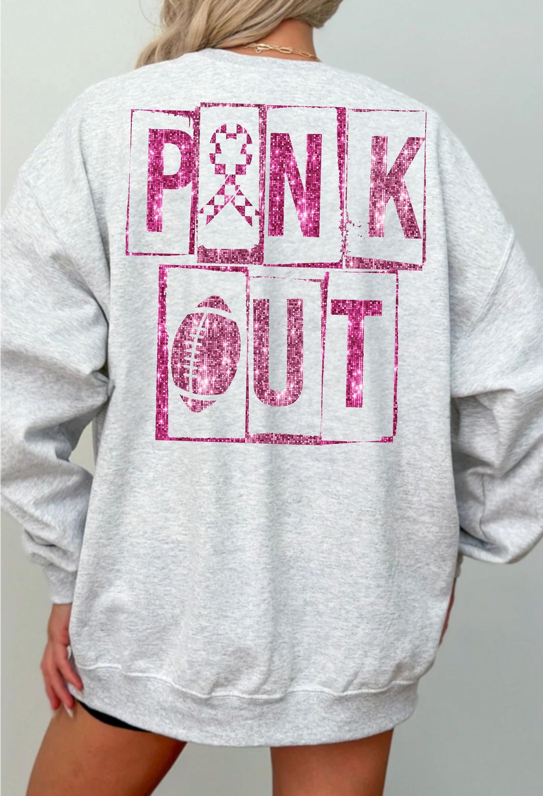 Pink Out Football Png, Fight Cancer Pink Ribbon Png, Pink Out Png ...