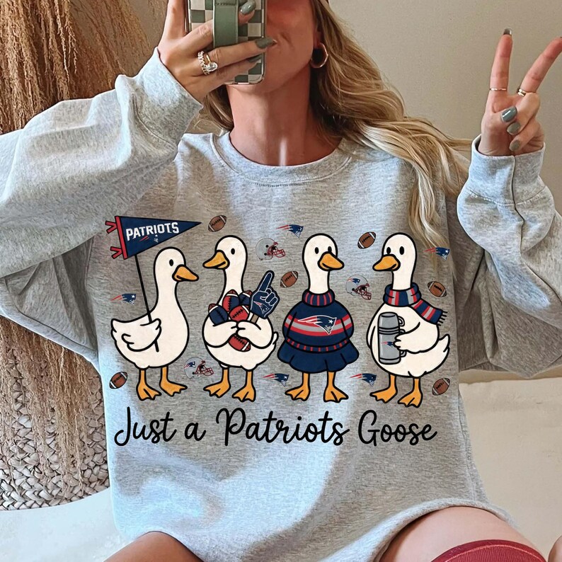 New England Football Goose PNG, Funny Sports Goose Illustration, Retro ...