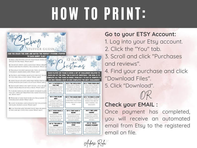 Christmas Printable Family Games - 20 Games Included | Fun Christmas ...