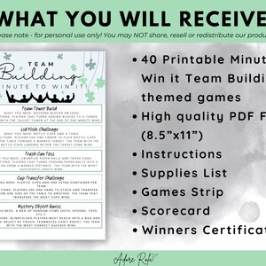 Team Building Minute to Win It Games - 40 Fun & Printable Minute to Win ...