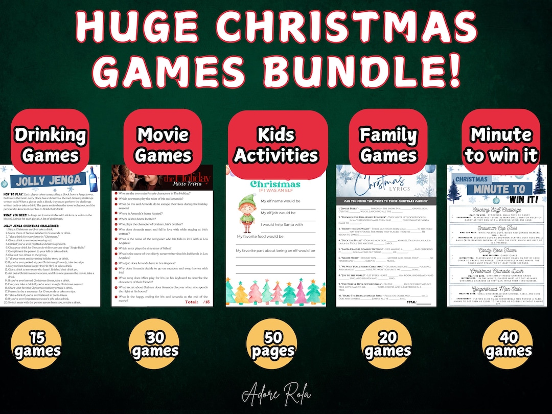 Christmas Games Bundle – Ultimate Bundle With Over 100 Christmas Party ...
