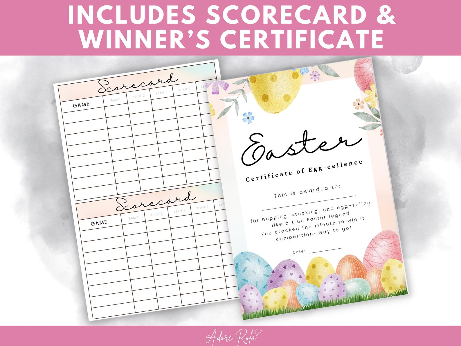 Easter Minute to Win It Games Bundle - 40 Fun and Friendly Printable ...