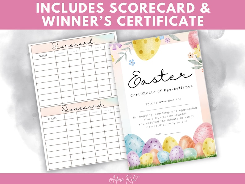 Easter Minute to Win It Games Bundle - 40 Fun and Friendly Printable ...