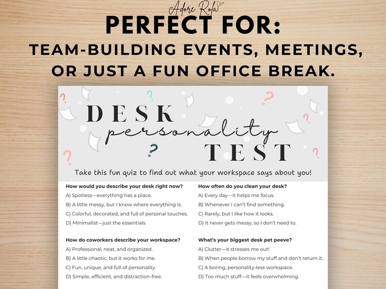 Office Activities & Ice Breakers Printable Bundle | Games for Work ...