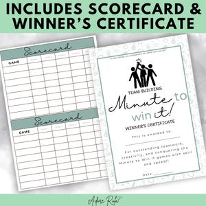 Team Building Minute to Win It Games - 40 Fun & Printable Minute to Win ...