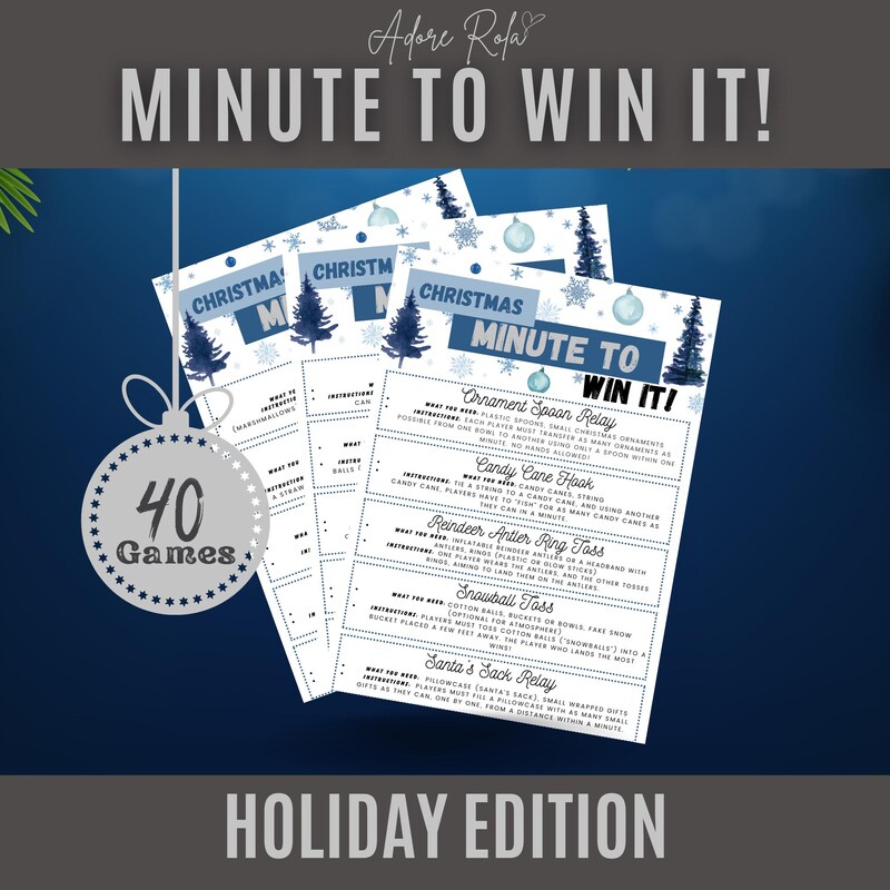 Minute to Win It - Etsy