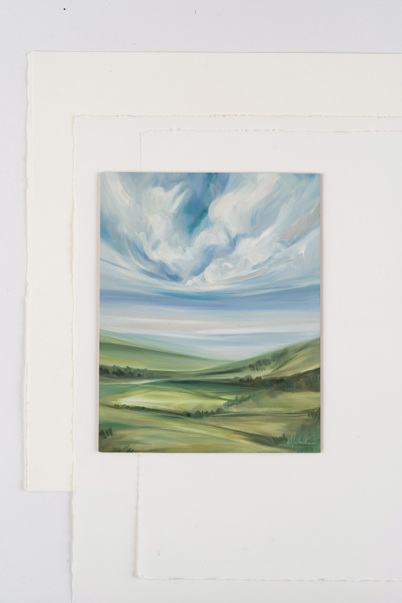 Finding Quiet, Vertical Fine Art Print Reproduction of a Landscape ...