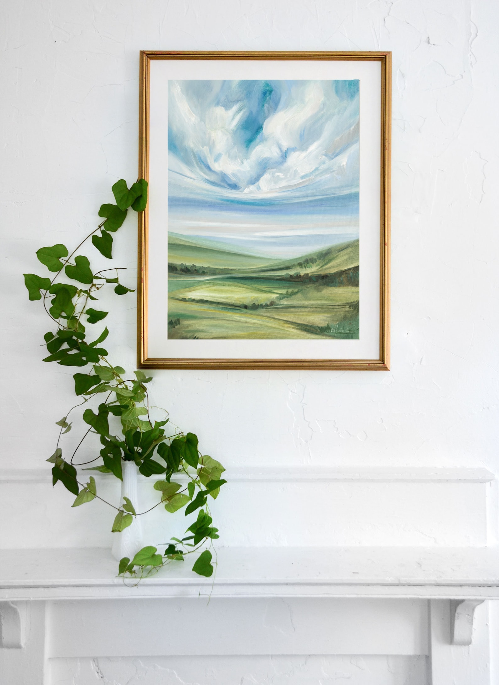 Finding Quiet, Vertical Fine Art Print Reproduction of a Landscape ...