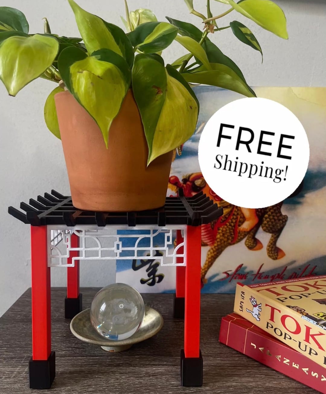Japanese Inspired Plant Stand for Pots up to 6 - Etsy