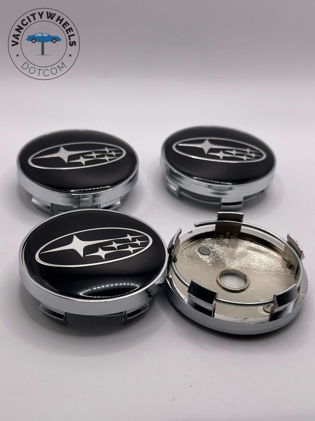 4pcs 60mm Subaru Black Wheel Center Caps Black - Etsy