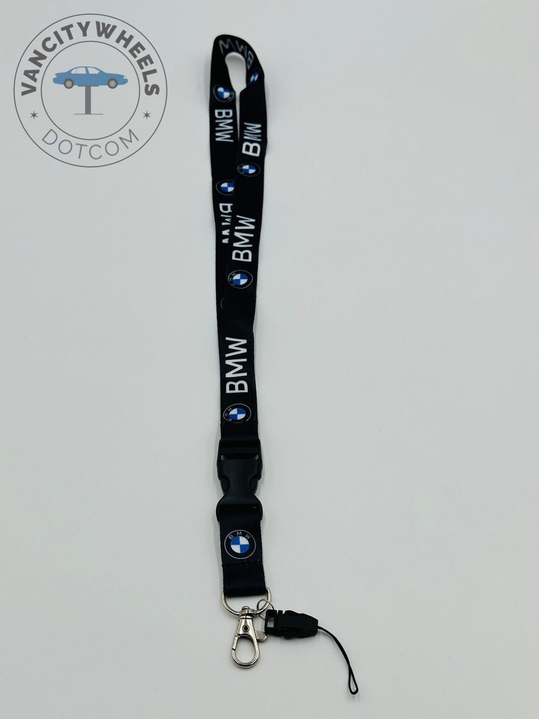 BMW Logo Emblem Nameplate, Black BMW Lanyard for Keys ID Card Badge ...