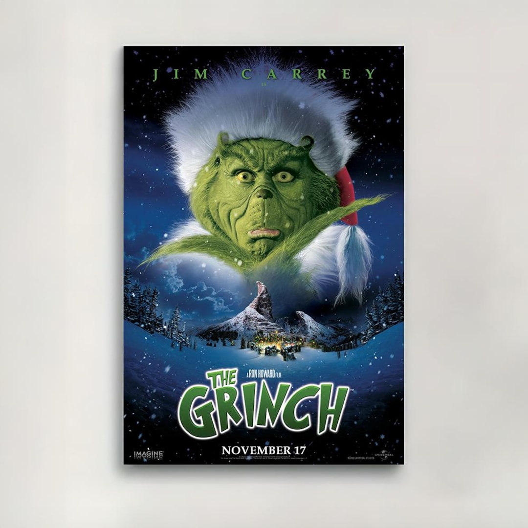 How the Grinch Stole Christmas Movie Poster,room Decor Wall Art Print ...