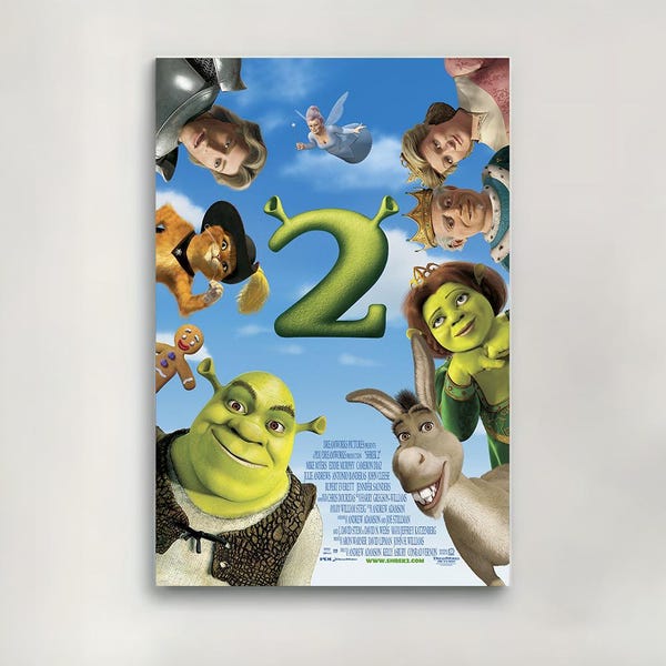 Shrek Movie Poster - Etsy