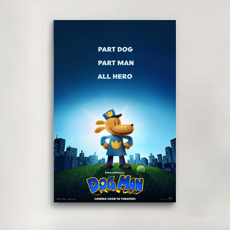 Dog Man Poster - Etsy