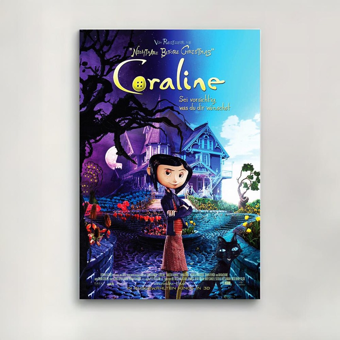Coraline Movie Poster,room Decor Wall Art Print,home Decor Poster,film ...