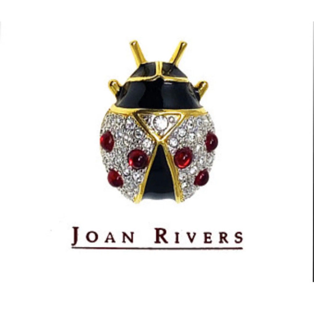 Vintage Signed Joan Rivers High End, Top Quality Gold Tone Ladybird ...