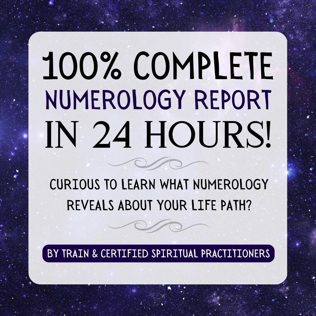 Personalized Numerology Report, Innovative Birth Chart Reading With ...