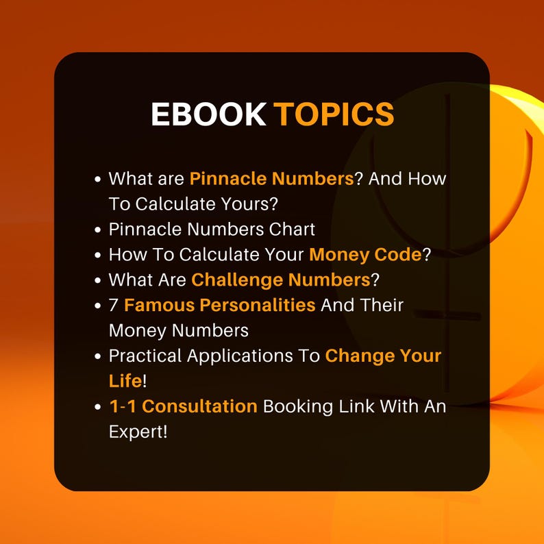 Innovative Digital Financial Planner, Unique Numerology Report for ...