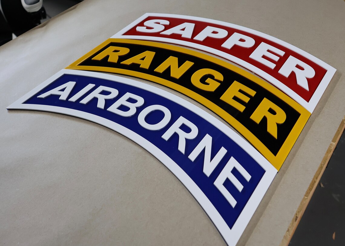 US Army Ranger Ab Crylic Sign , US Military Memorabilia, RLTW, Army ...
