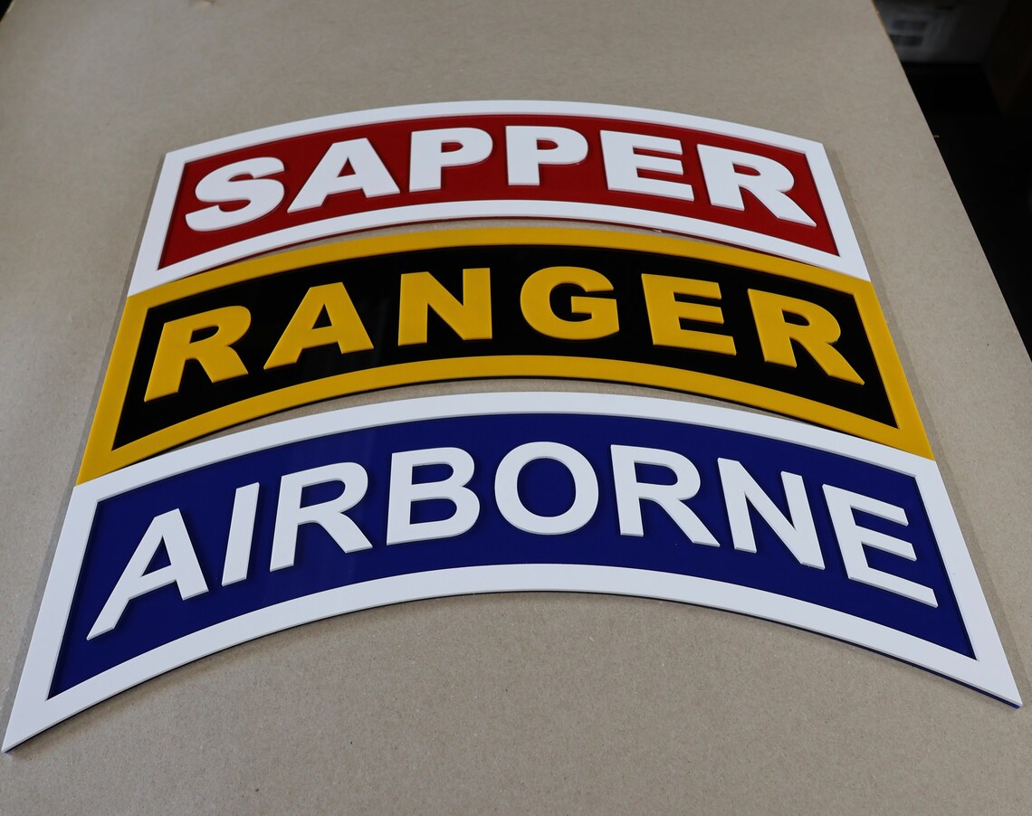 US Army Ranger Ab Crylic Sign , US Military Memorabilia, RLTW, Army ...