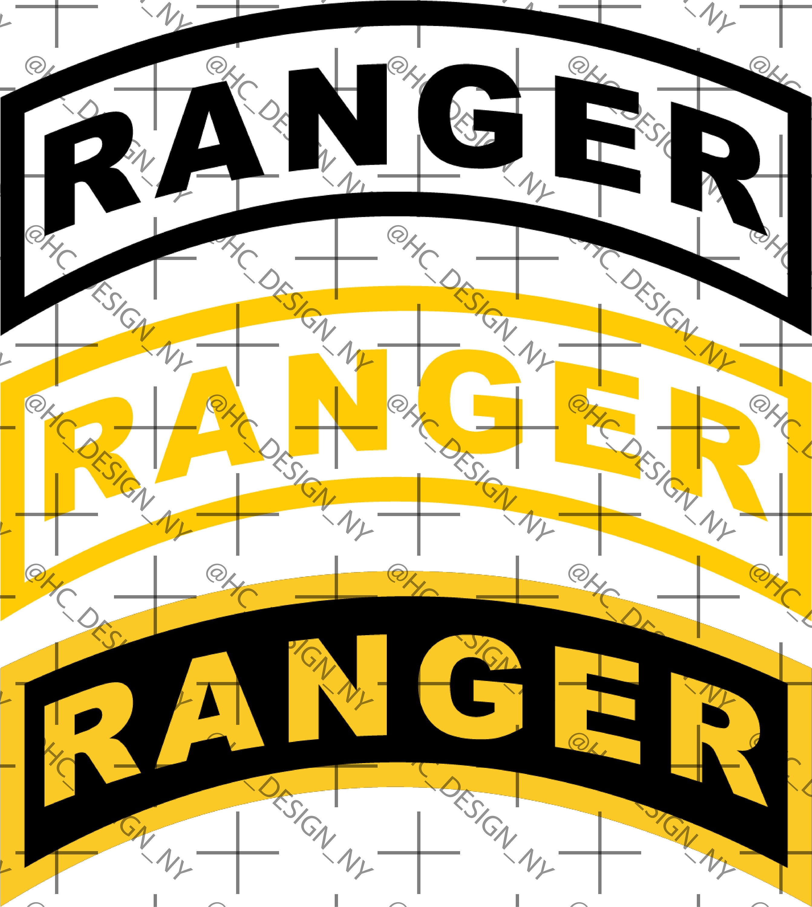 US Army Ranger Tab Files: Military Insignia (SVG & PNG) - Etsy
