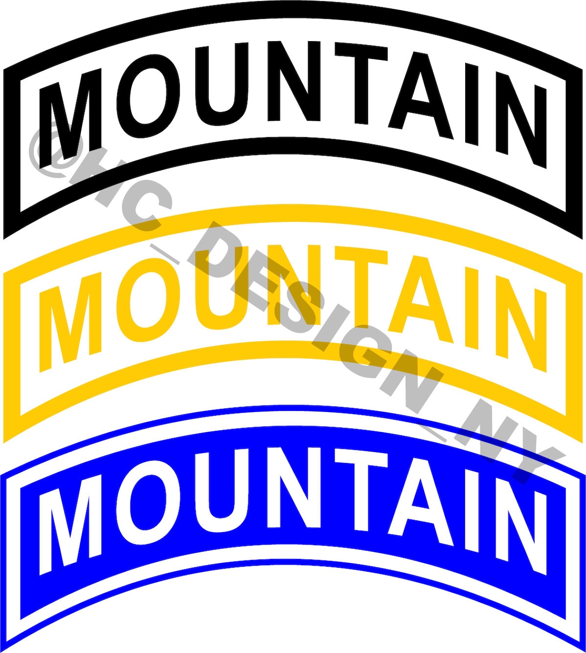 US Army Mountain Tab SVG PNG Files: Military Insignia - Etsy