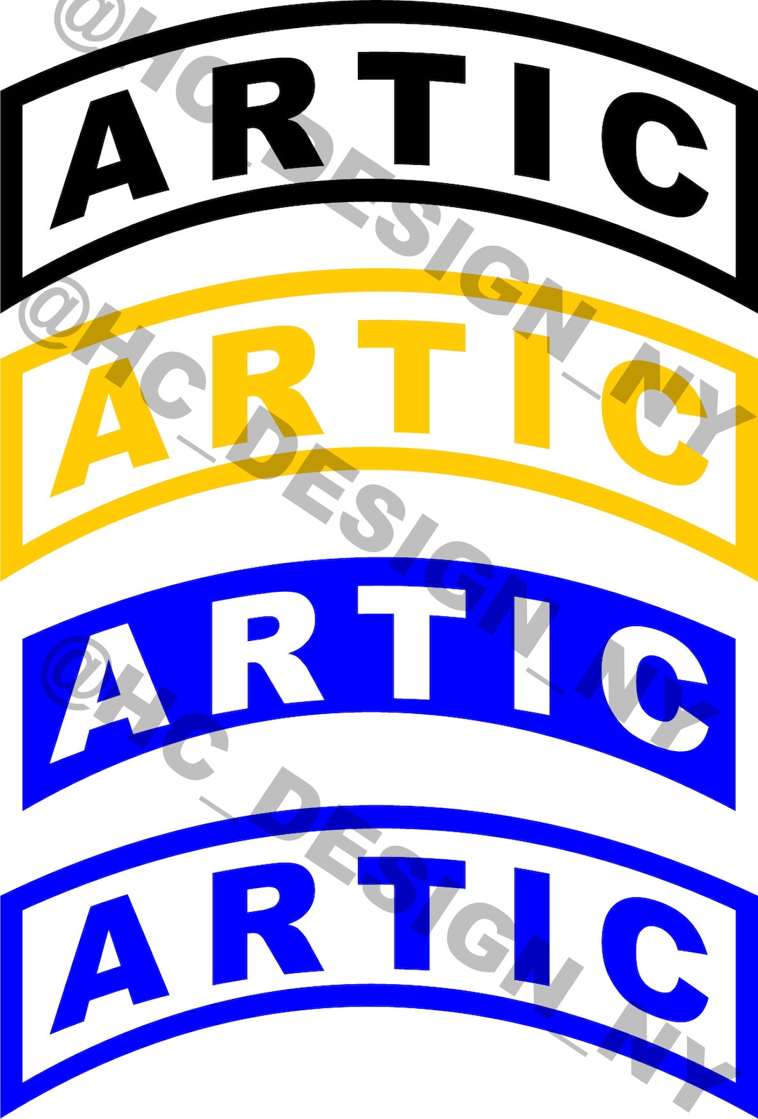 US Army Arctic Tab SVG PNG: Military Insignia Cut Files - Etsy
