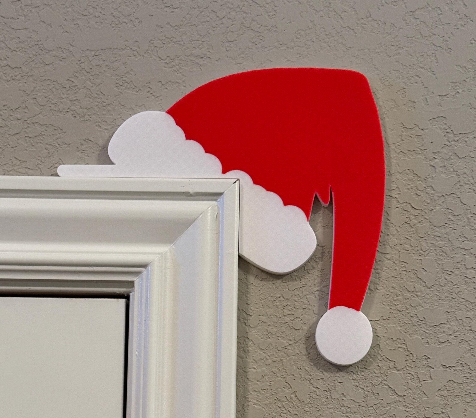 Christmas Door Topper 3D Printed Santa Corner Holiday Decor - Etsy