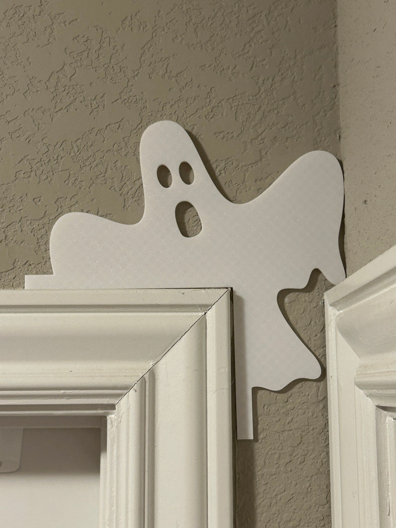 Halloween Spooky Ghost Sign Door Corner Scary Decoration Fall Decor 3D ...