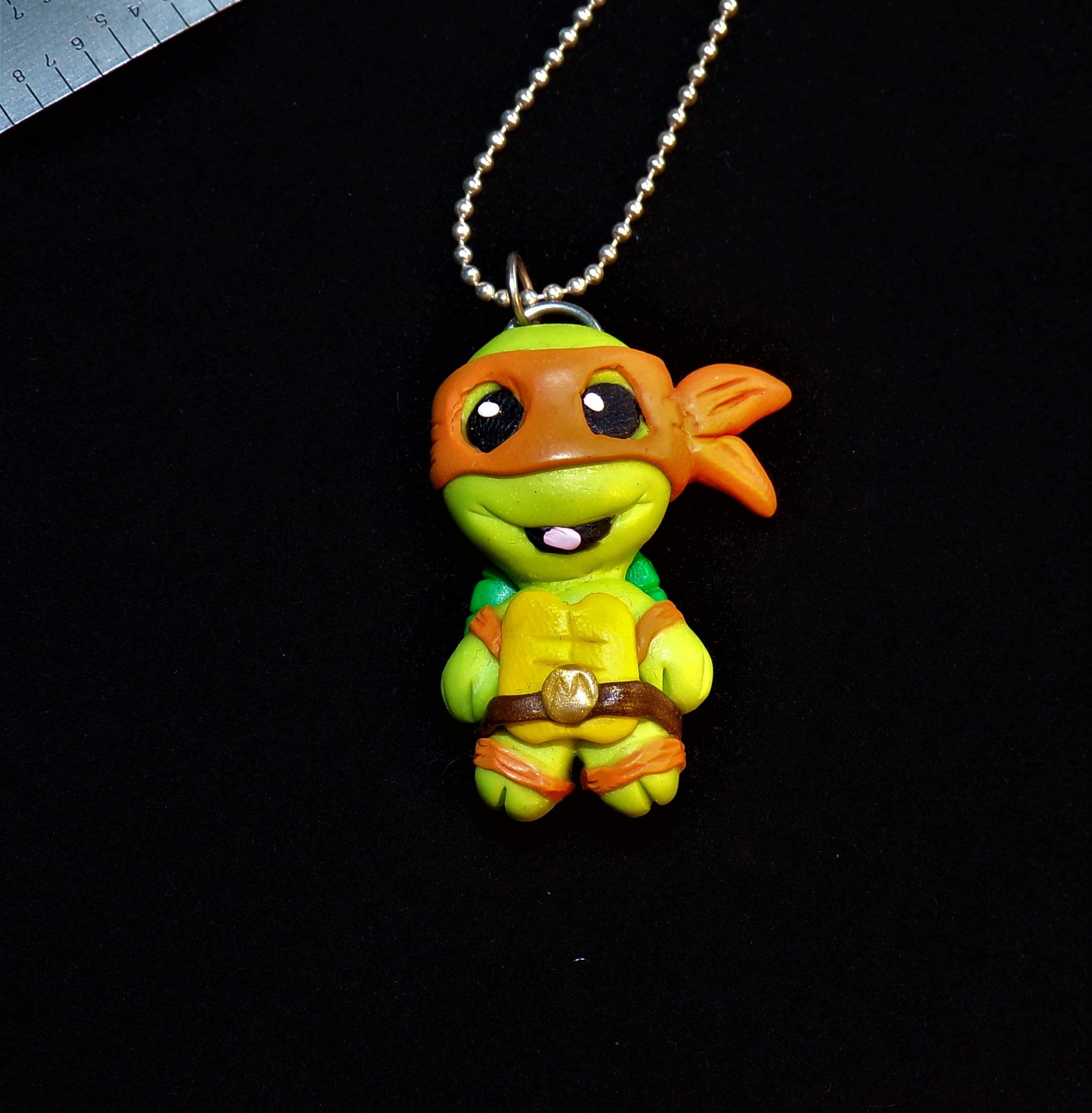 tmnt Hand sculpted ninja turtle necklace. pick 1
