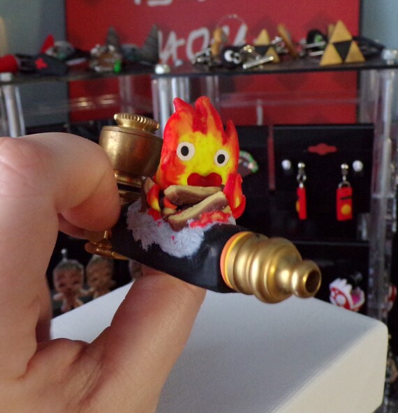 Fire demon anime Tobacco Pipe custom made pipe cover | Etsy