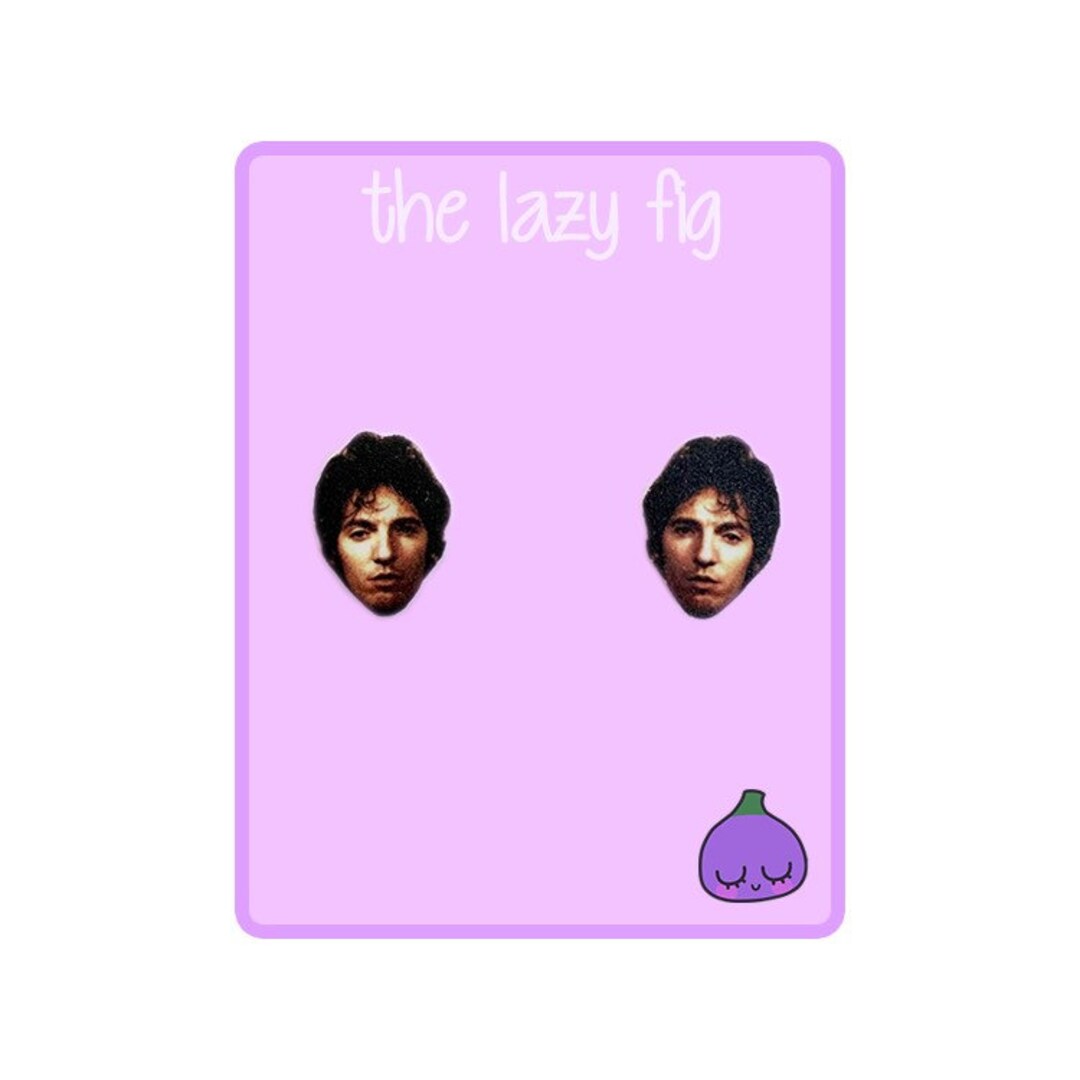 Bruce Springsteen - Your Choice of Stud or Dangle Titanium Earrings - Etsy