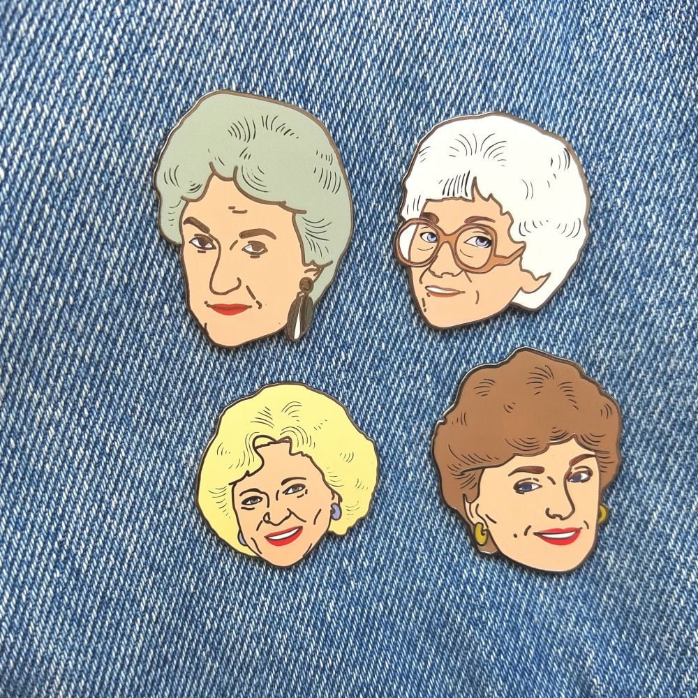 Betty White Rose Nylund Golden Girls Enamel Pin Hard | Etsy