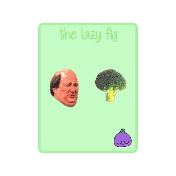 Kevin and Broccoli the Office Your Choice of Stud or - Etsy