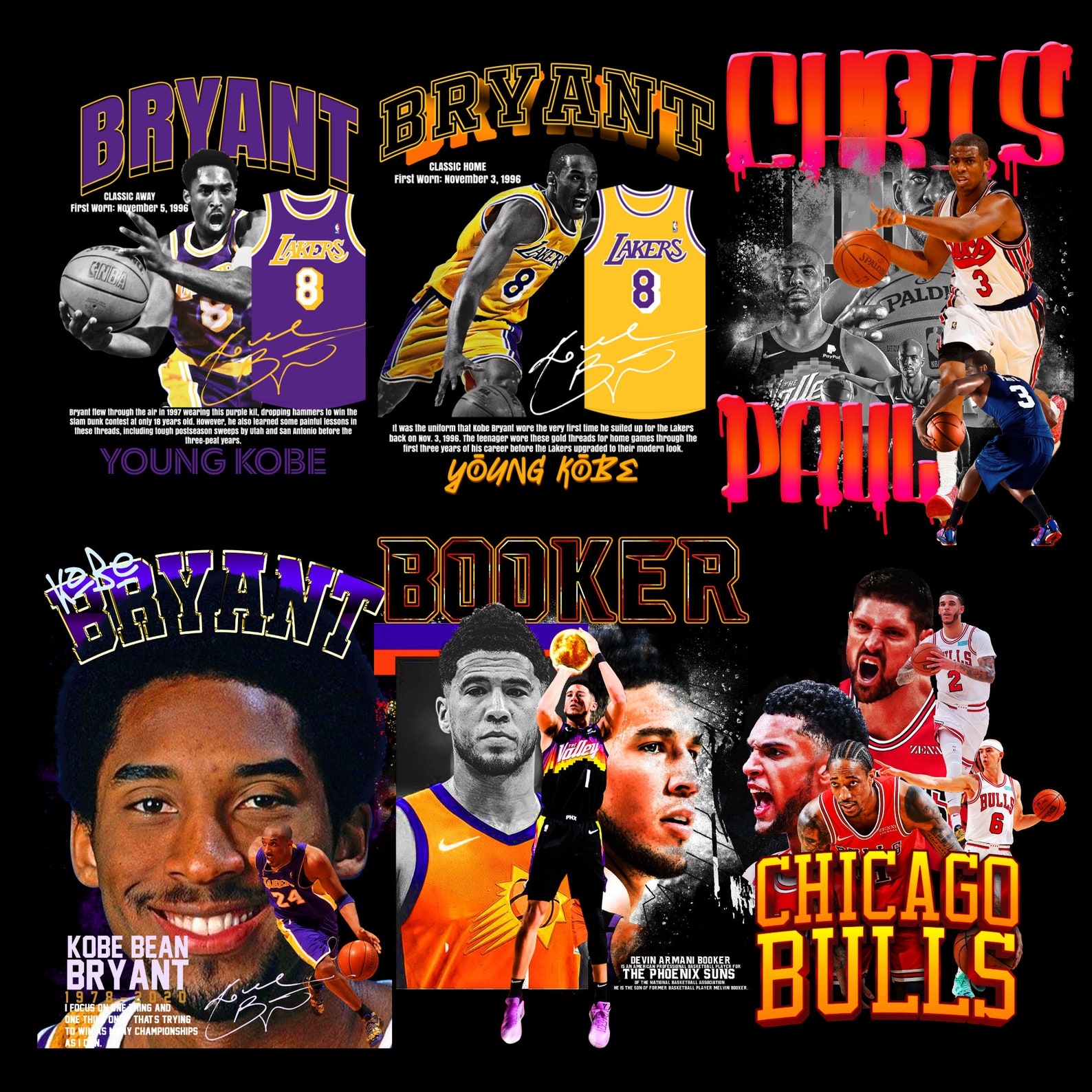 101 NBA PNG Sticker Pack - High Quality Digital Download - Perfect for ...