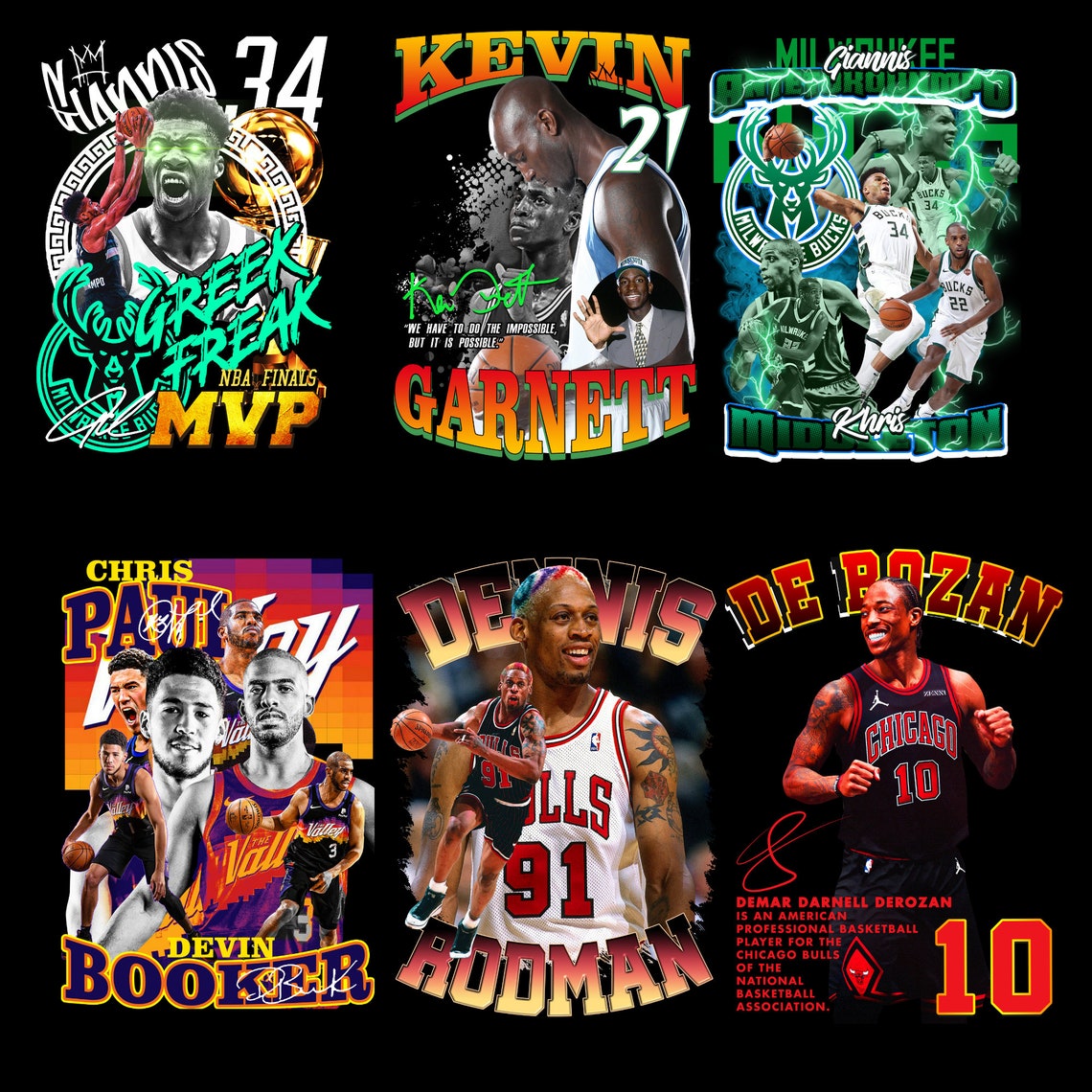 101 NBA PNG Sticker Pack - High Quality Digital Download - Perfect for ...