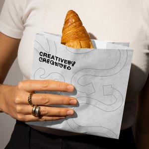 Bakery Packaging Bag Mockup - Coffee Shop Takeaway Paper Bag - PSD ...