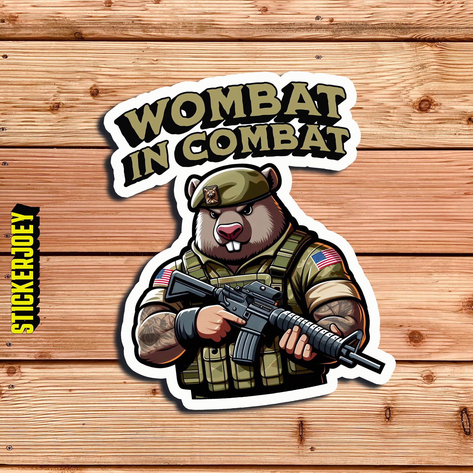 Wombat Sticker Puns, US Army Soldier, Funny Australian Animal, Back to ...