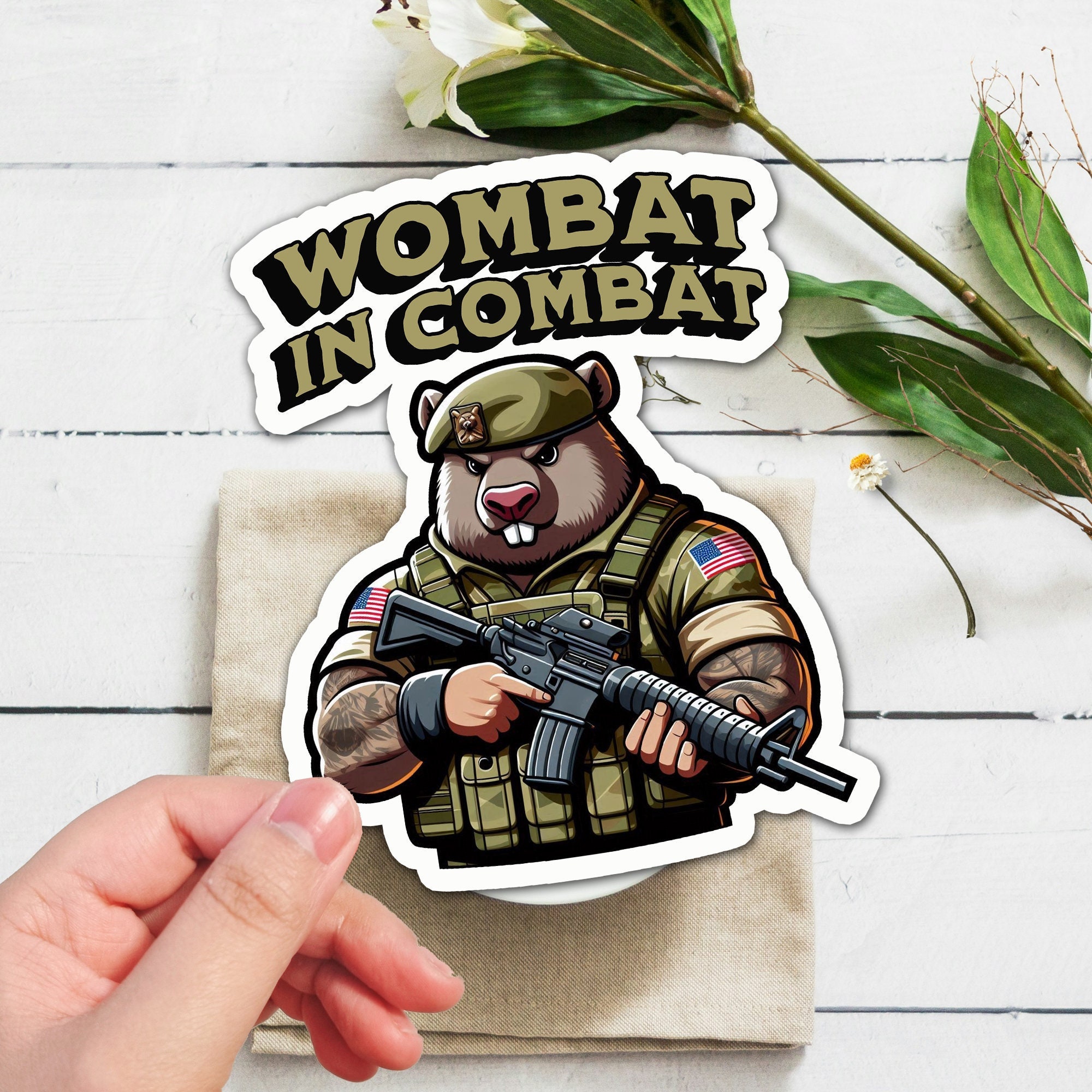 Wombat Sticker Puns, US Army Soldier, Funny Australian Animal, Back to ...