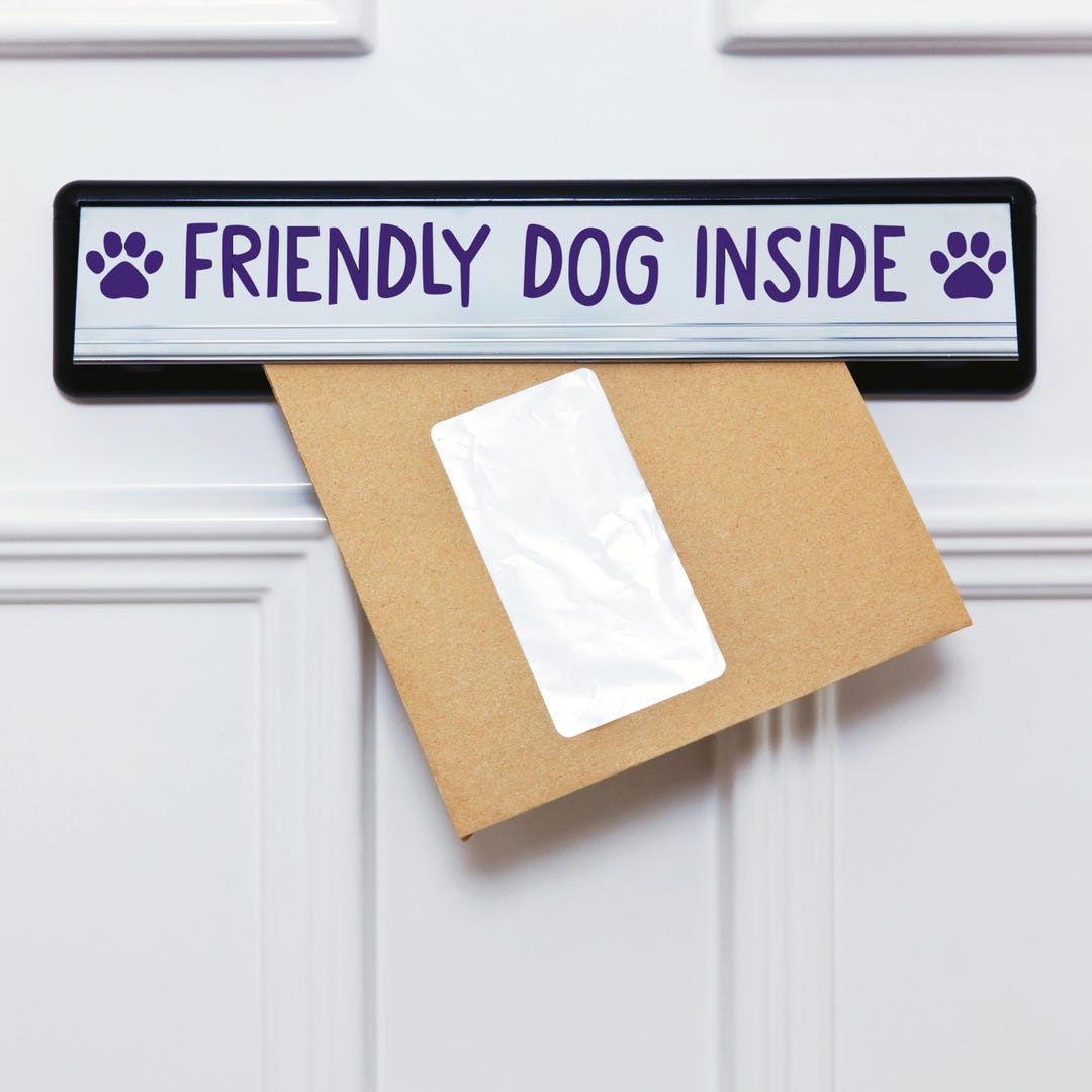 Friendly Dog Inside, Vinyl Letterbox Decal | Pet Lover, Dogs, Puppies ...