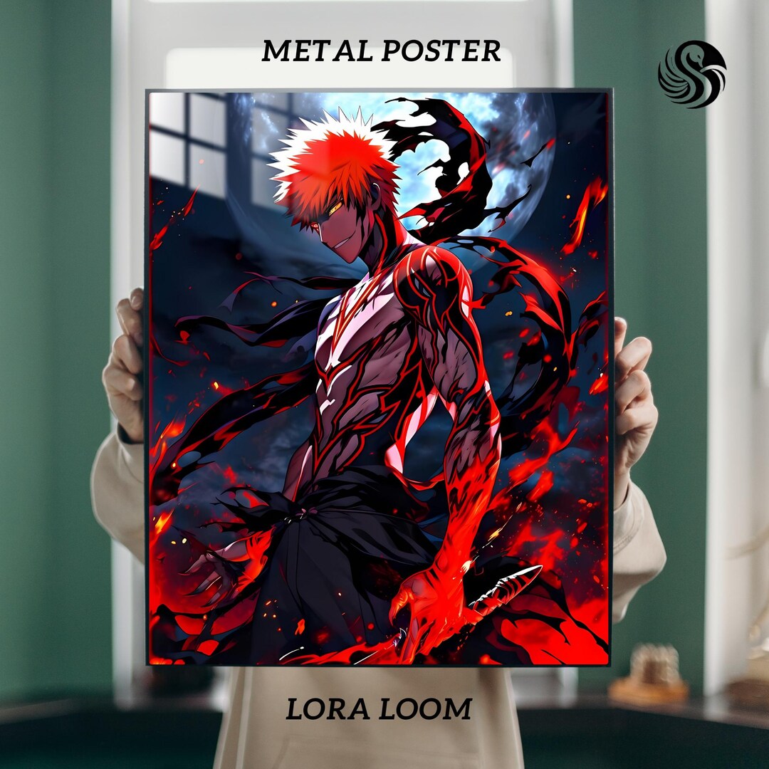Bleach Metal Wall Art, Anime Living Room Wall Decor, Wall Art, Home ...
