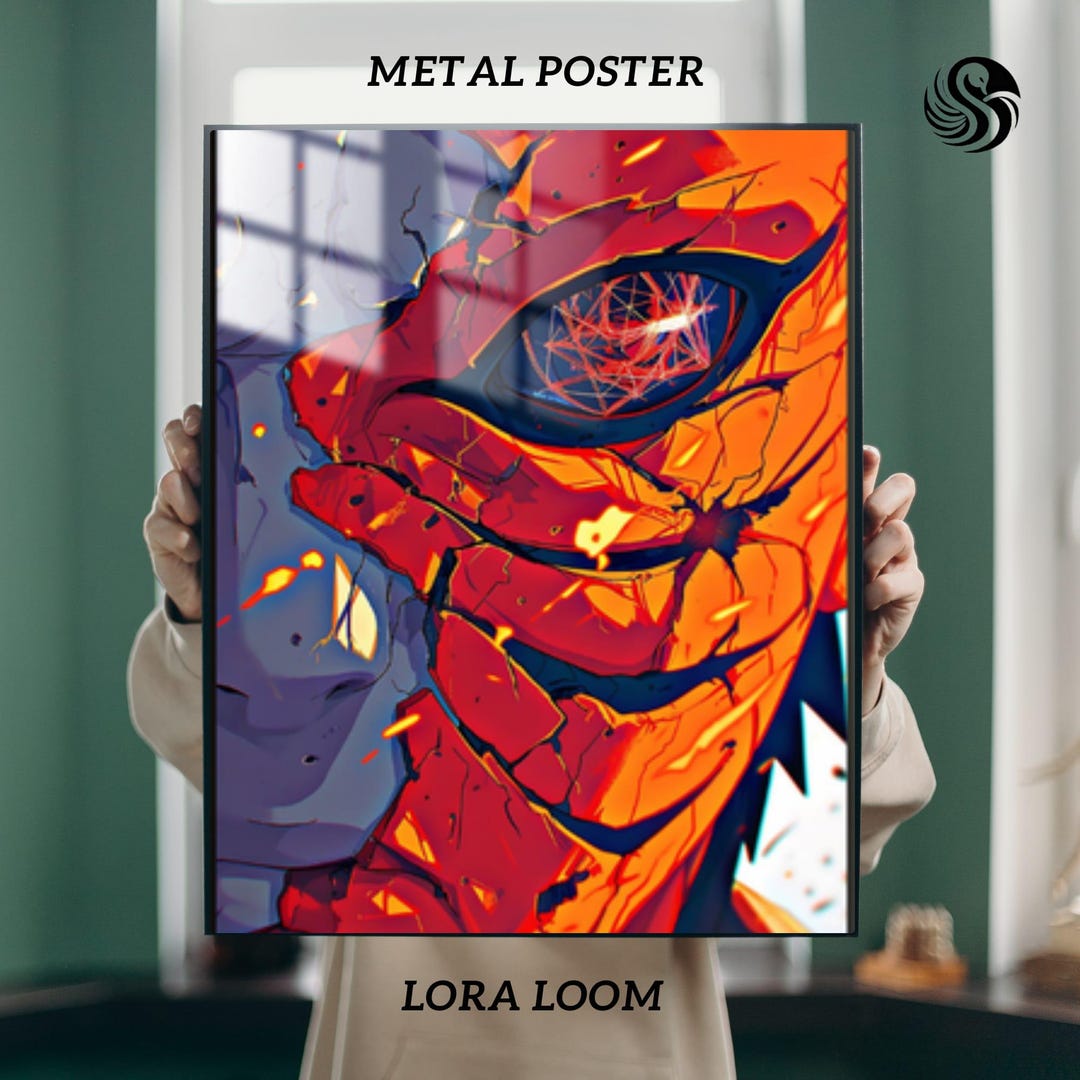 Anime Metal Poster, TV Series Metal Wall Art ,vibrant Anime Wall Art ...