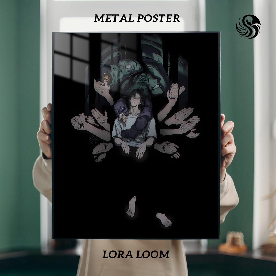 Metal Wall Art Anime. Jujutsu Kaisen Toji Fushiguro Metal Wall Art ...