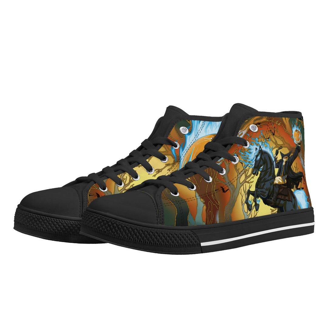 Headless Horseman Men's Rubber High Top Canvas Shoes - Etsy