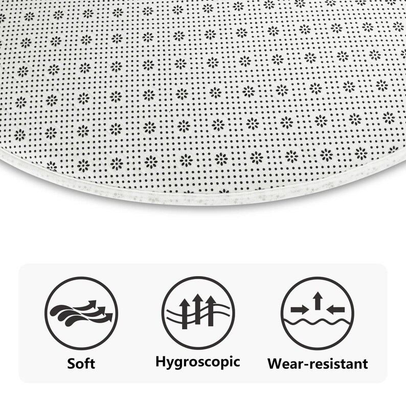Sailor Moon Usagi Round Flannel Door Mat 2 Sizes for Bedroom, Foyer or ...