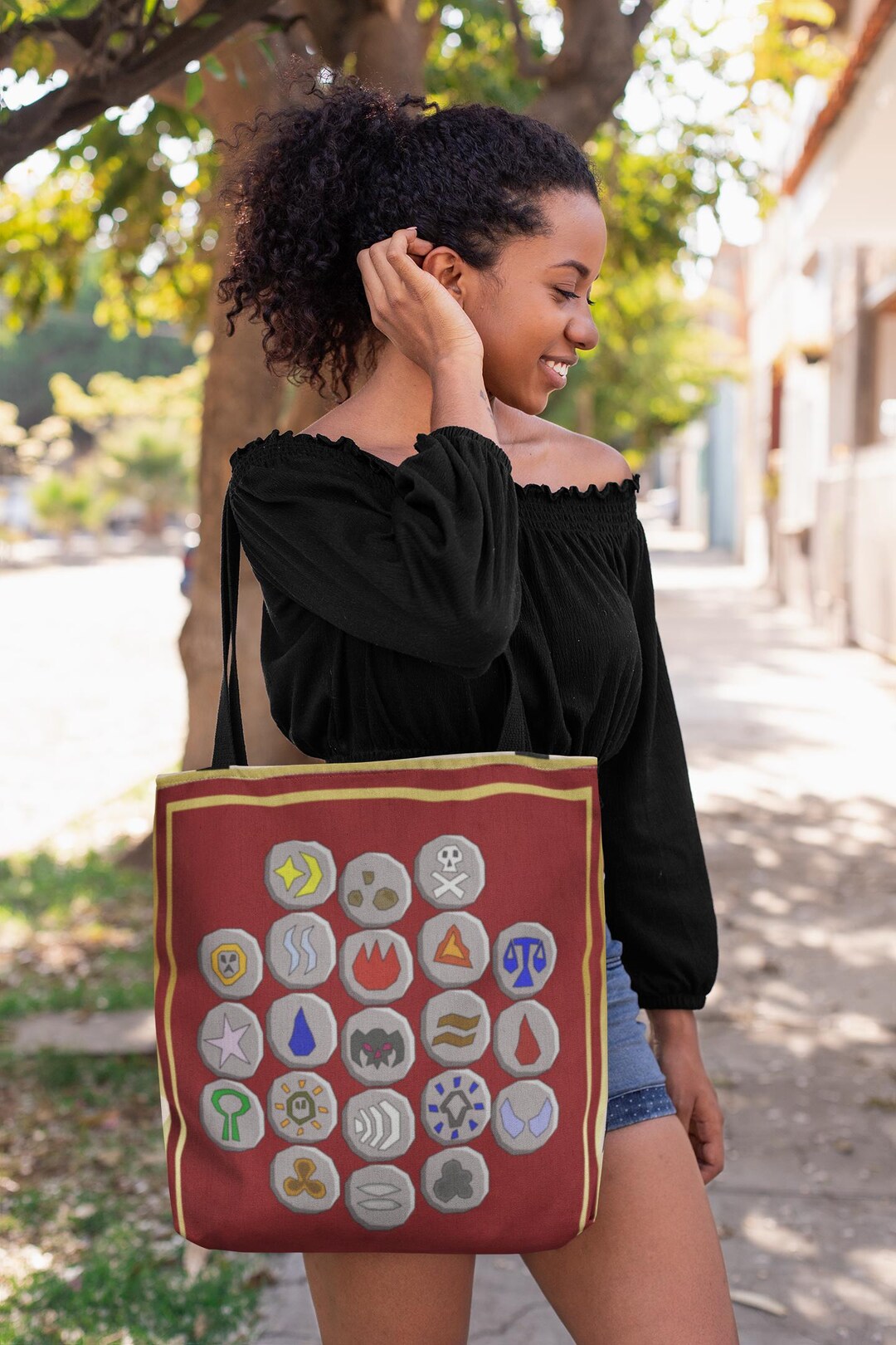 OSRS Runescape Runes Tote Bag - Gaming, Gamers, Nerdy Gamer Merch, Geek ...