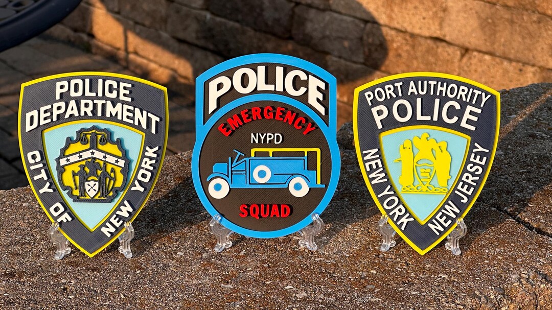 Small 3D Printed Magnetic Patches NYPD ESU PAPD - Etsy