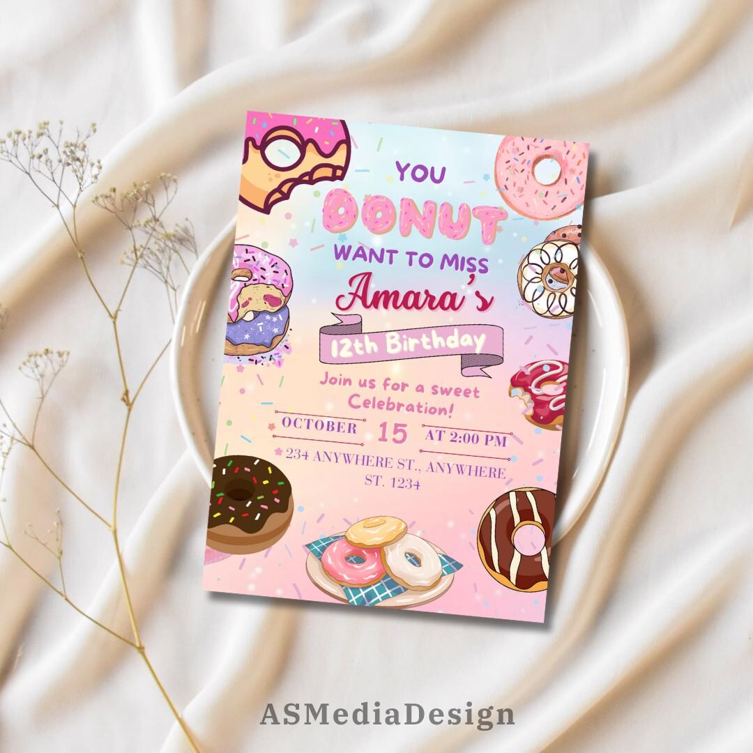 Birthday Party Invitation Card Sweet Celebration Birthday Invitation ...