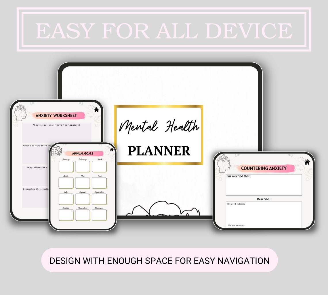 Digital Mental Health Bundle, Mental Health Journal, Mental Health ...